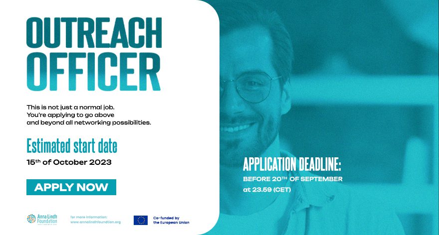 Outreach Officer, Anna Lindh Foundation - EU Medbridge