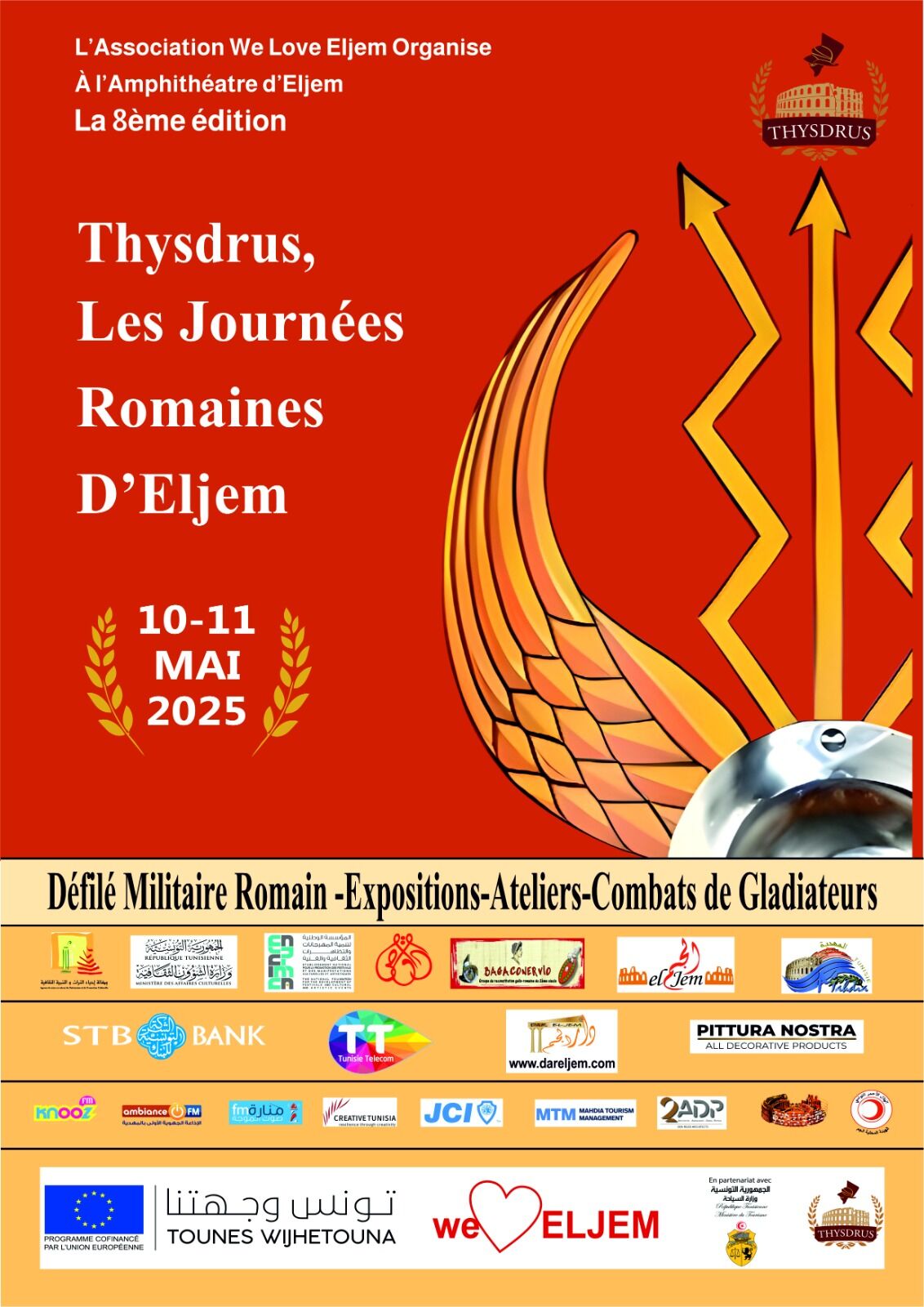 La 8ᵉ édition du festival "Thysdrus – Journées Romaines d’El Jem" se ...